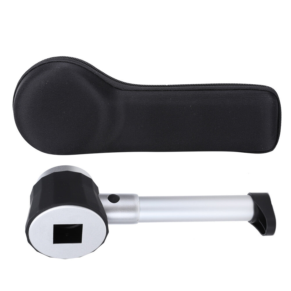 10 -кратный портативный карманный светодиодный мини -луп -лупа увеличительное стекло со шкалом для наблюдения