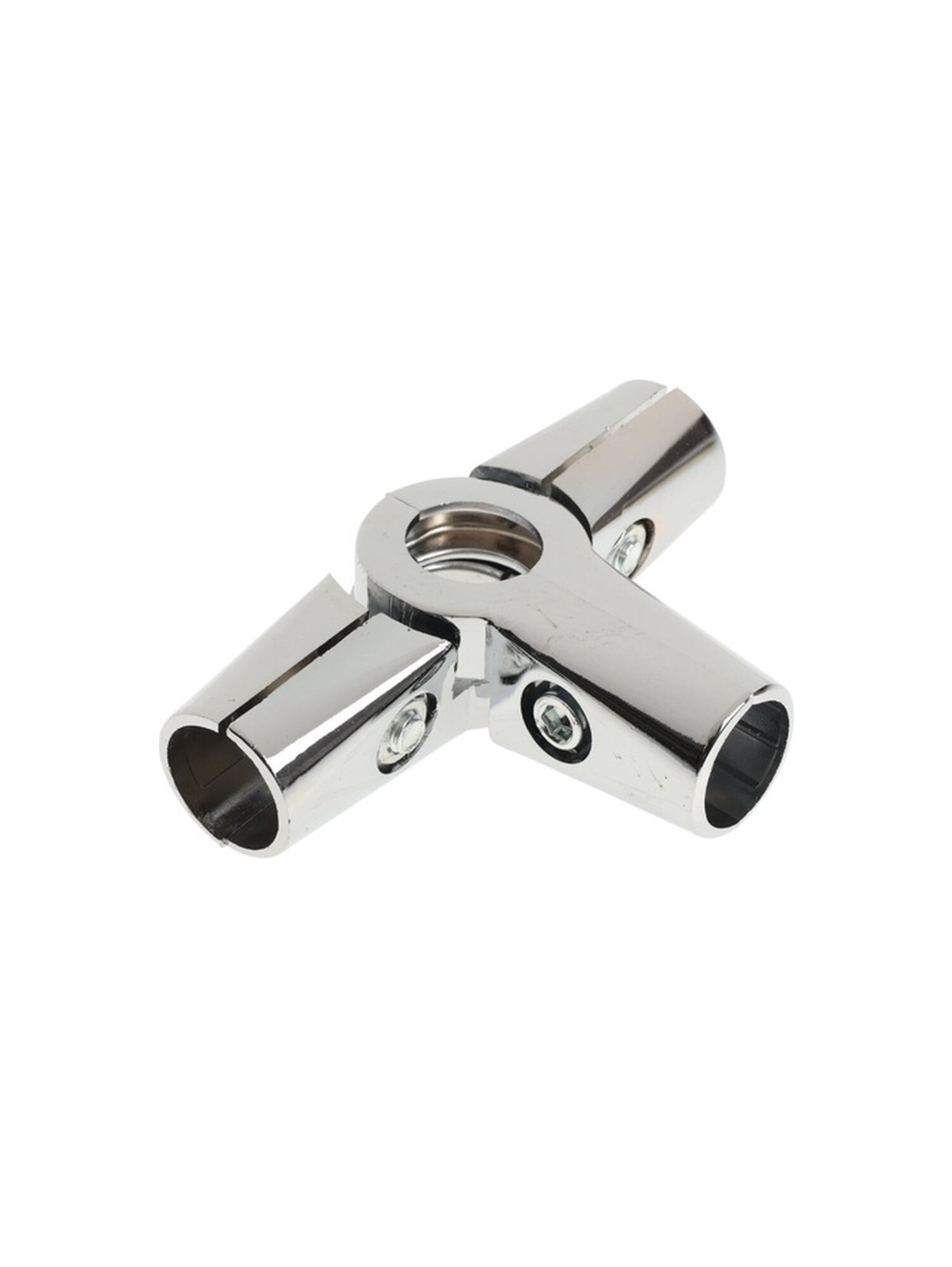 Крепеж Тундра, цинковый сплав, зеркальный, 5 направлений, усиленный, d 25 мм