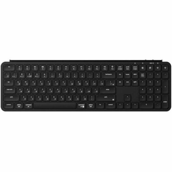 Клавиатура Keychron B6 Pro беспроводная ультратонкая, 109 клавиш, ножничные переключатели, цвет Deep Black (B6P-K9)