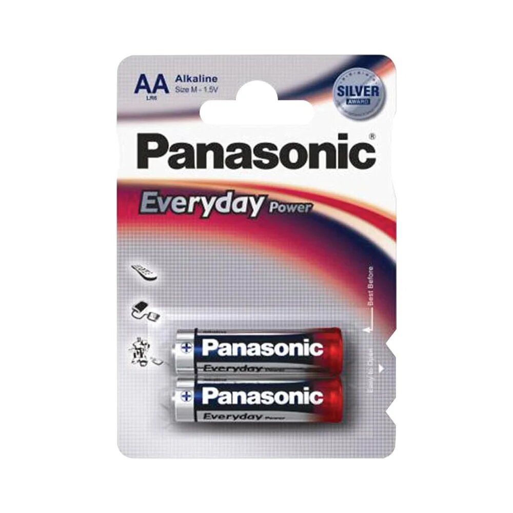 Panasonic Батарейка щелочная LR6 AA Everyday Power Standard 1.5В бл/2 5410853024705