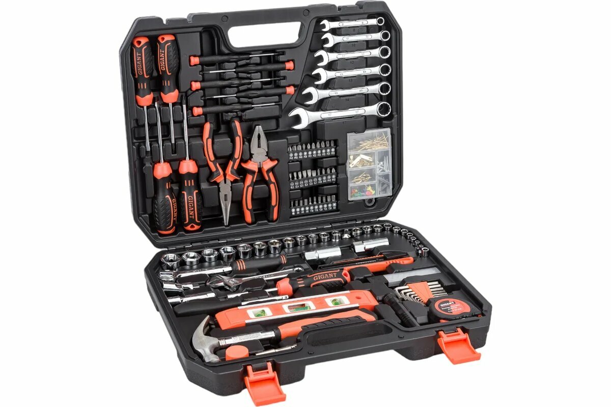 Набор инструментов Gigant GNJ-208, 208 шт, в кейсе, многофункциональный