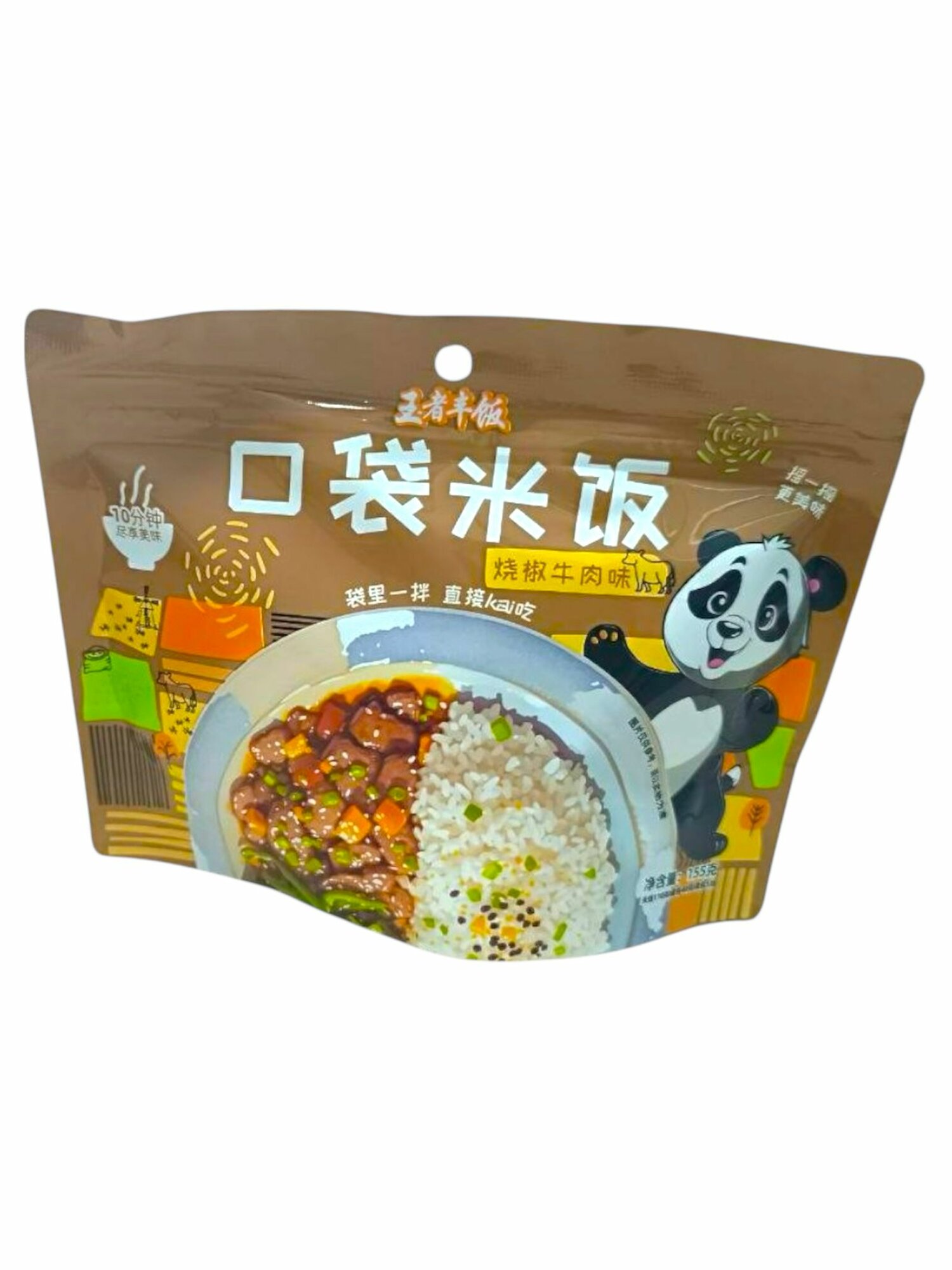 Kouda Mifan Рис быстрого приготовления со вкусом говядины с перцем 155 гр