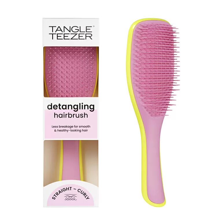 Tangle Teezer The Ultimate Wet Detangeler Hyper Yellow Rosebud Расческа The Ultimate Wet Detangeler Hyper Yellow Rosebud