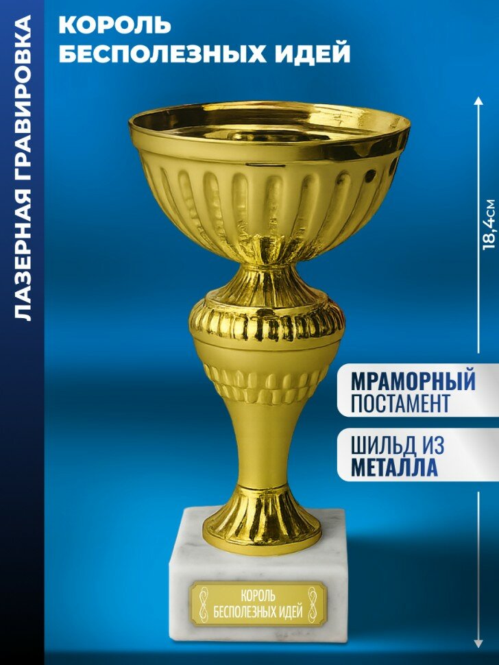 Кубок "Король бесполезных идей" (18,4 см)
