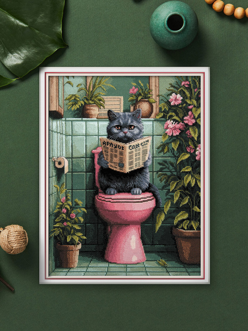 Набор для вышивания PANNA J-7546 вышивка крестиком "Не беспокоить" 22 х 30 см