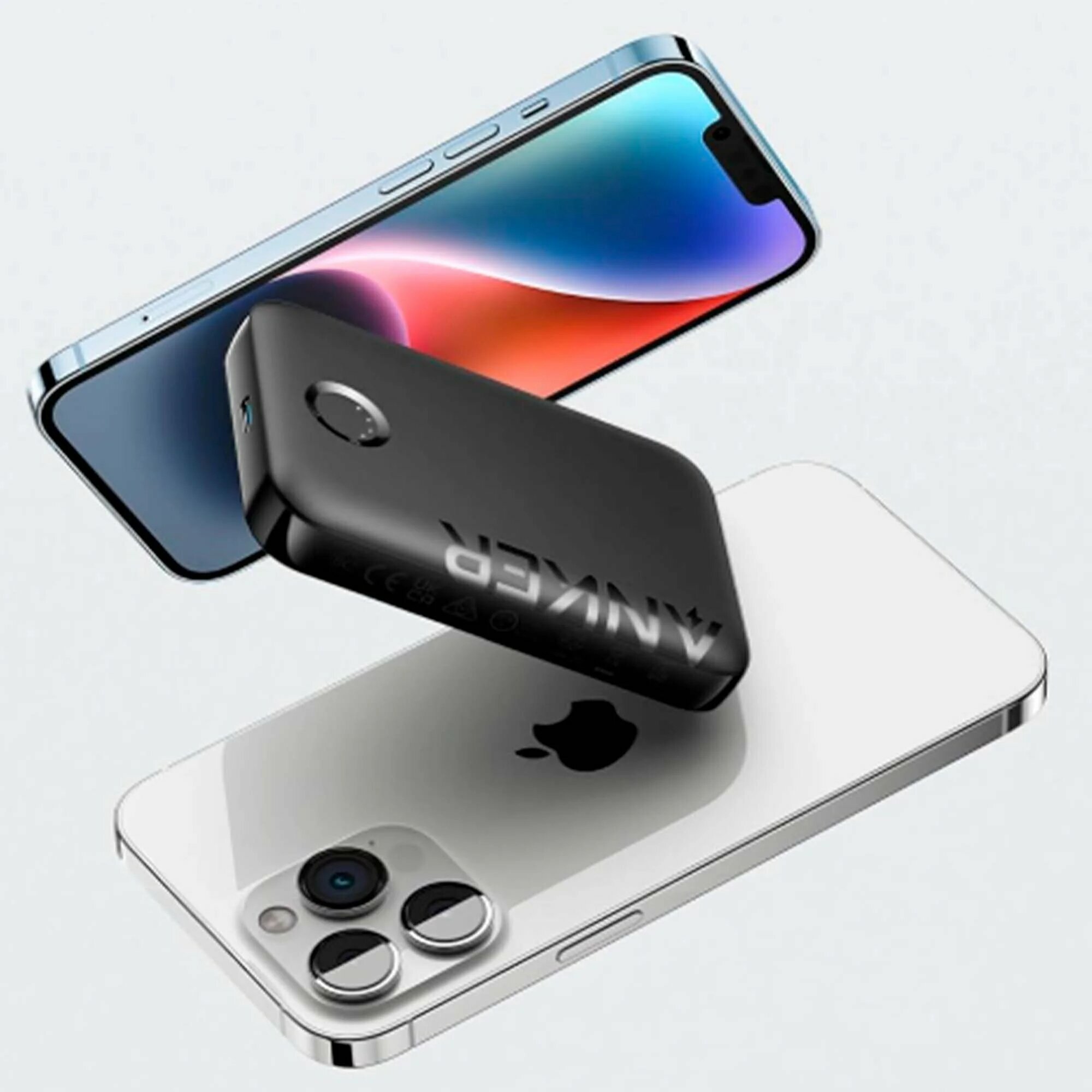 Аккумулятор Anker PowerCore 5K, MagGo, черный, 5000 мА, беспроводная зарядка, LED-индикатор — фото 1