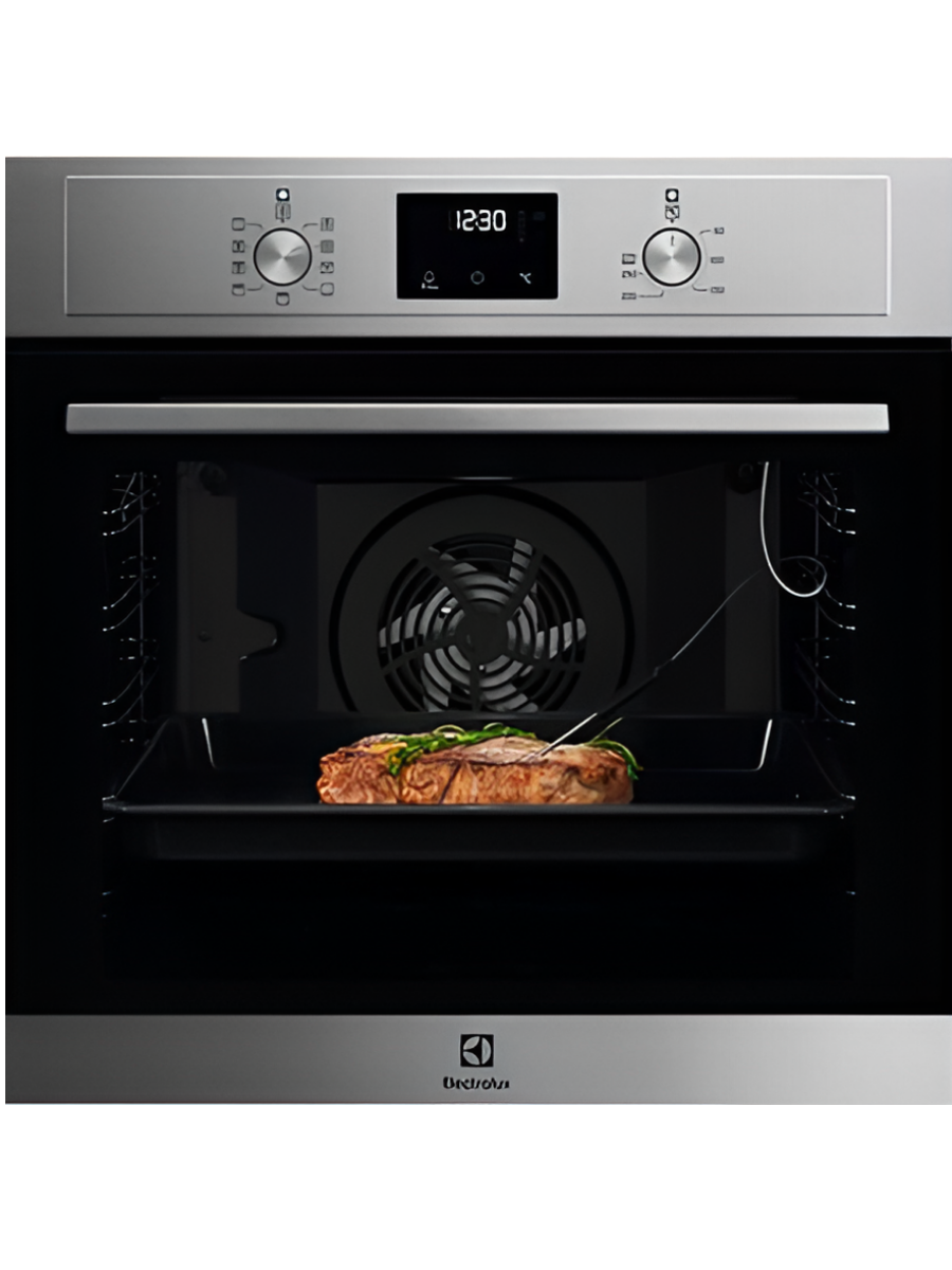 Электрический духовой шкаф Electrolux EOF5H40BX, гидролизная очистка, независимая установка, 65 л