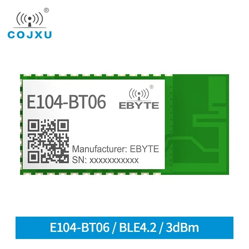 COJXU E104-BT06 BLE4.2 Беспроводной модуль Bluetooth 2400-2483,5 МГц 3 дБм Диапазон диапазона 80 м Модуль UART GPIO BLE