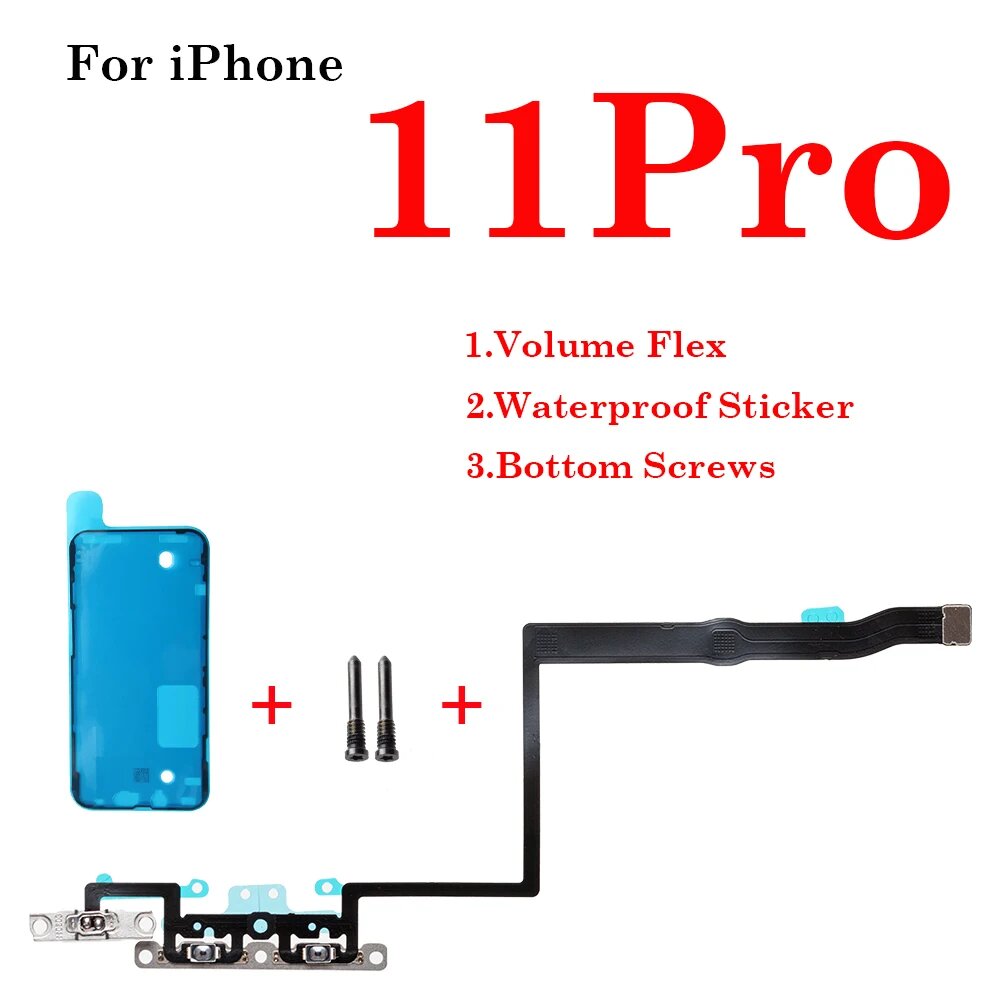 1 комплект Power Flex с металлическим держателем для iPhone X XR XS XS MAX 11 12 For 11Pro volume