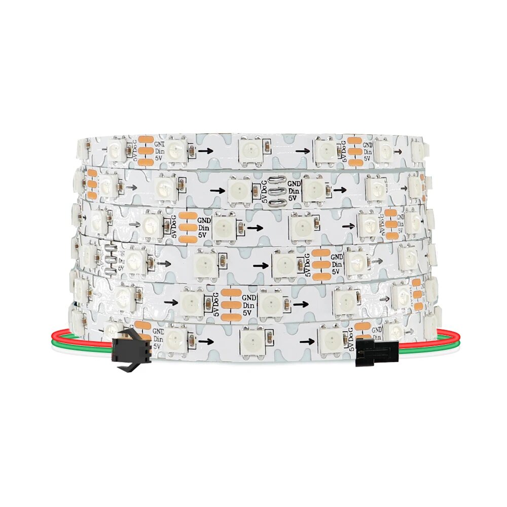 TNALANT RGB адресная светодиодная лента WS2812B/WS2815 60LED/m 5V WS2812B 3Pin, 5м