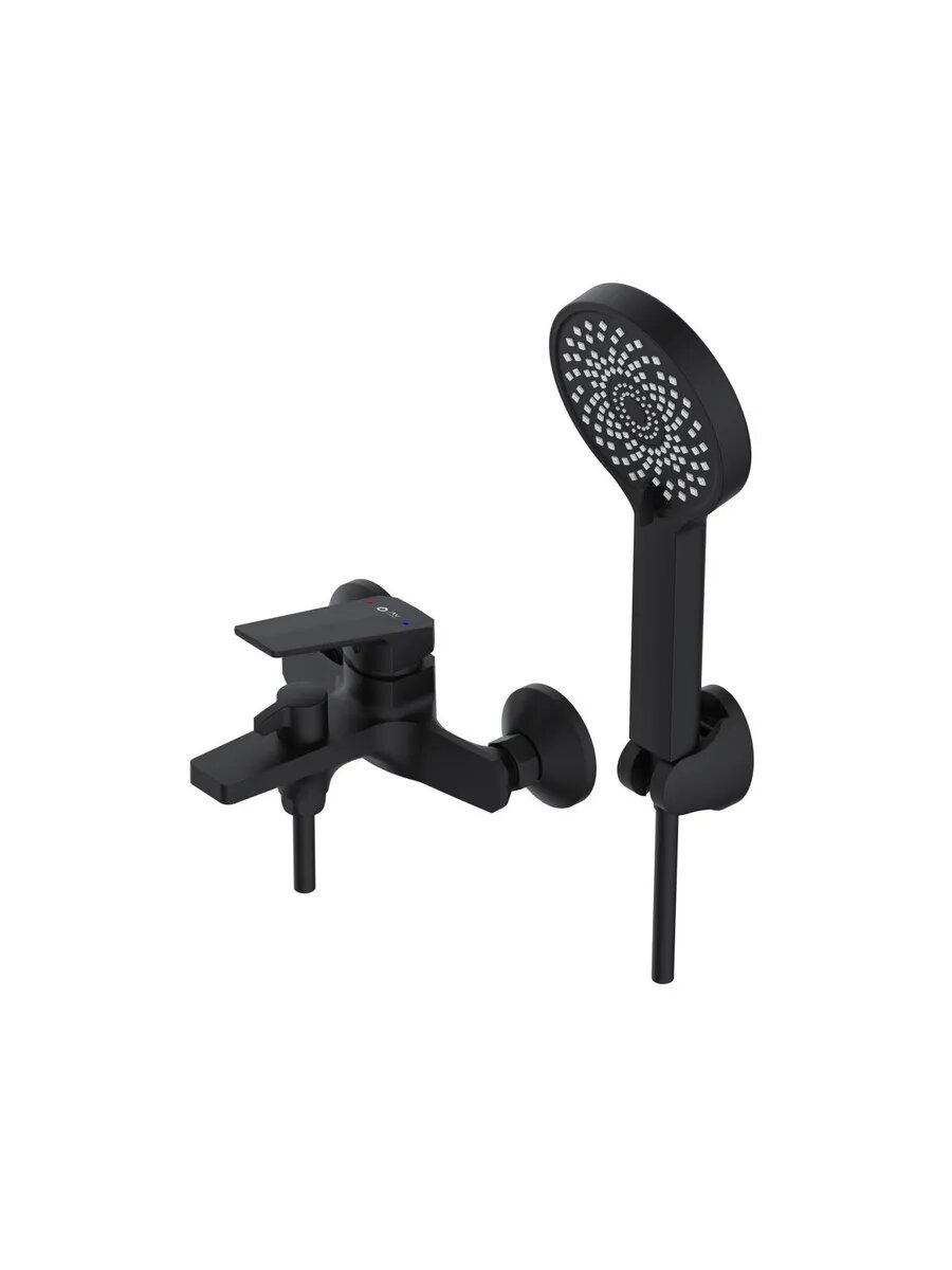 Смеситель для ванны AV ENGINEERING серия WIN (black) (AVWIN3-BL165-130)