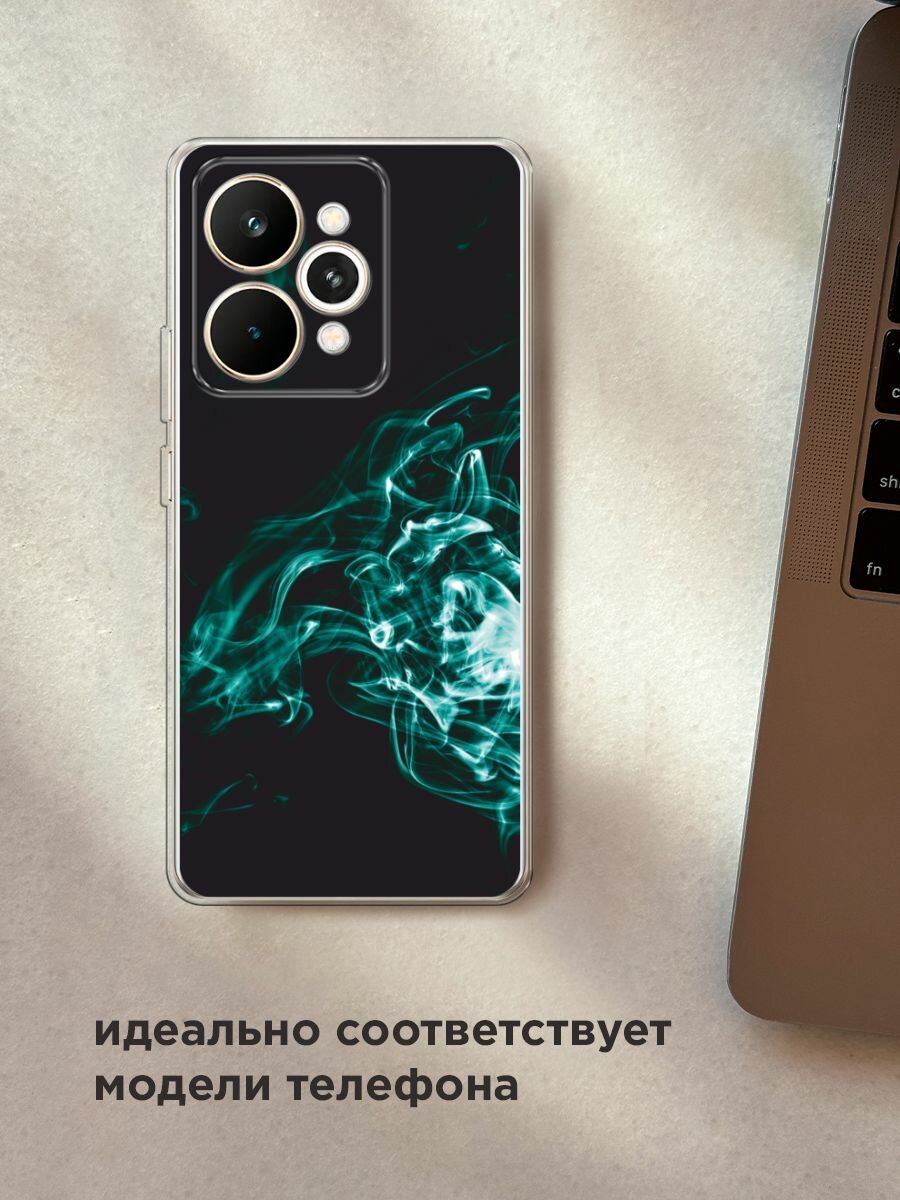 Силиконовый чехол на Realme 15 Pro / Реалми 15 Про с принтом Дым — фото 1