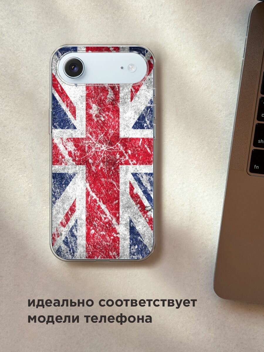 Чехол на Apple iPhone Air / Айфон Айр с принтом "Флаг британский" — фото 1