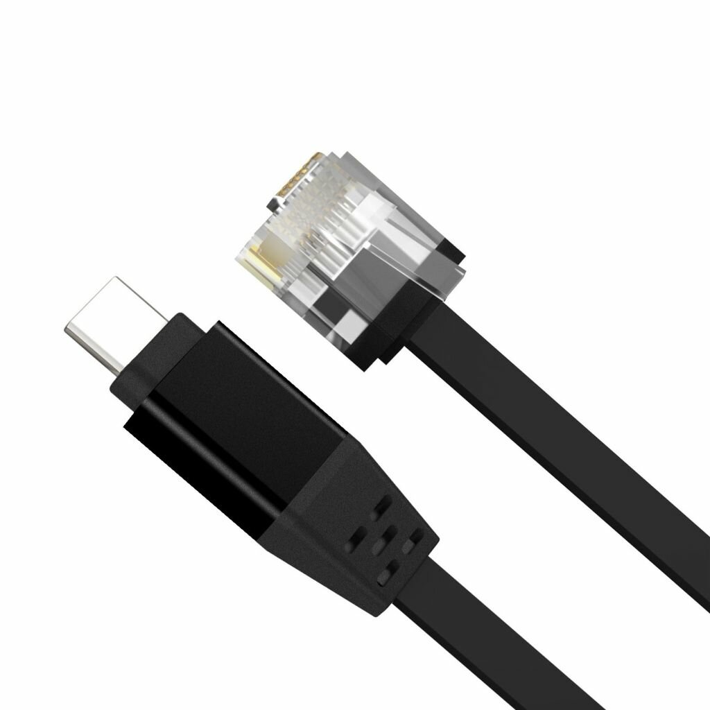 Сетевой кабель с интерфейсом TYPE C к сетевому кабелю RJ45-1000М 2м