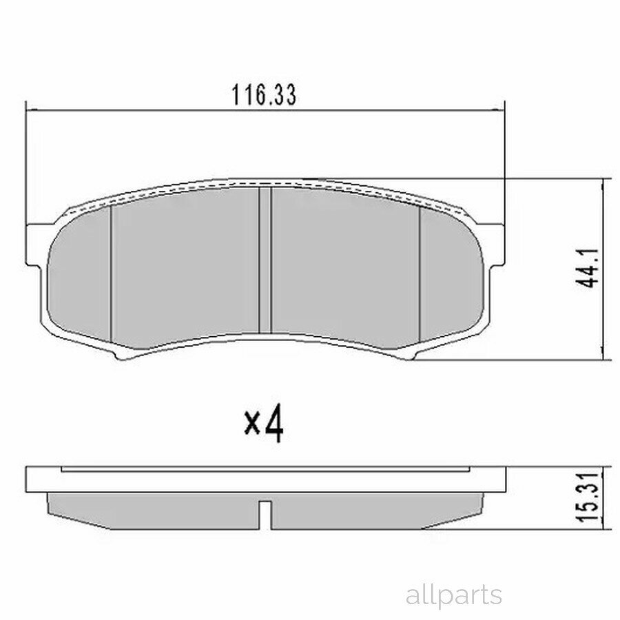 FREMAX FBP1739 колодки дисковые передние!\ Toyota Land Cruiser 100 4.7i 32V/4.2TD 98>