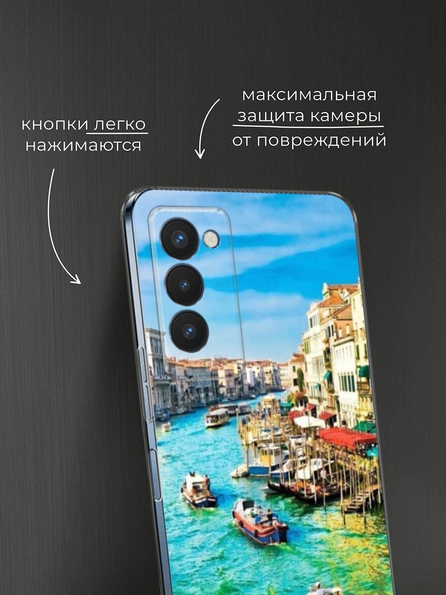 Чехол на Tecno Camon 18P / Техно Камон 18Р с принтом "Каналы Венеции" — фото 1