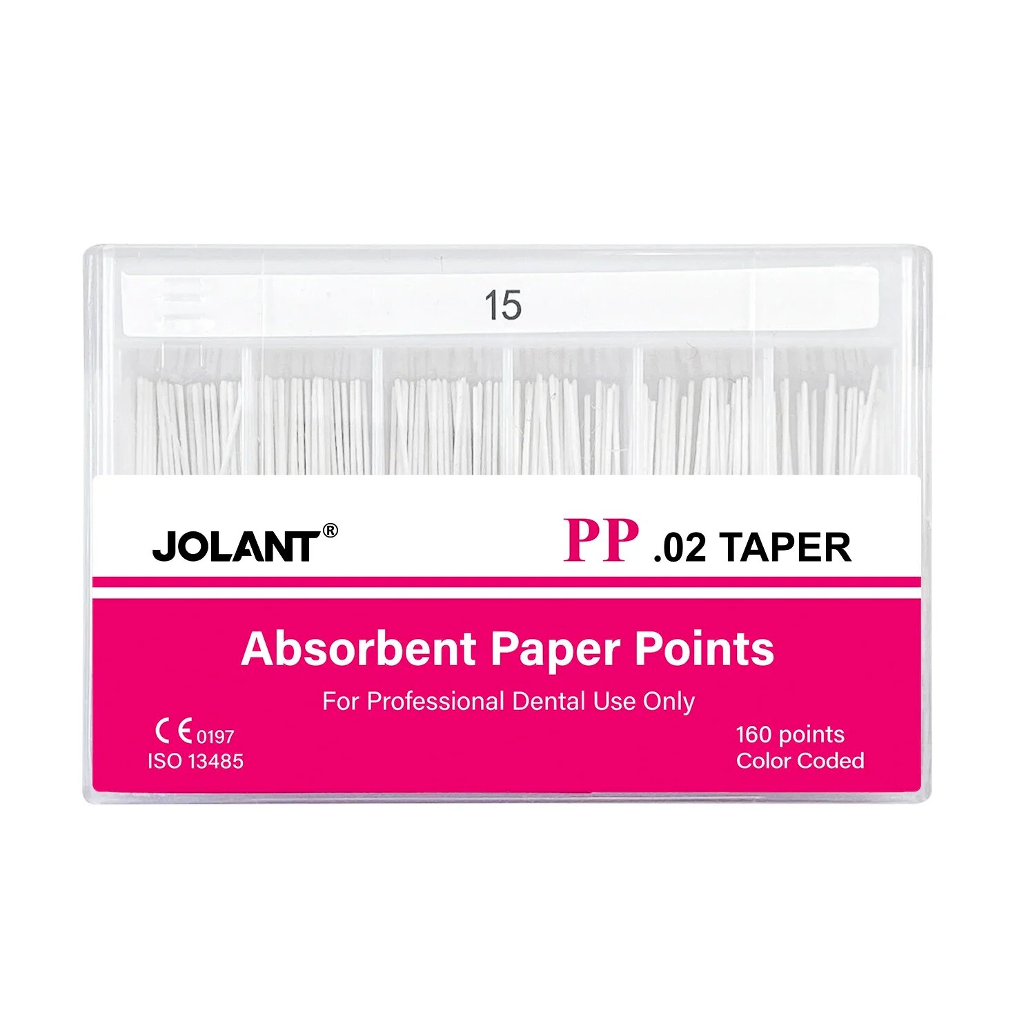 JOLANT Бумажные точки стоматологические PP-02 Taper 15