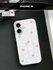 Чехол на Apple iPhone 16 / Айфон 16 с принтом "Полупрозрачные сердечки", прозрач...