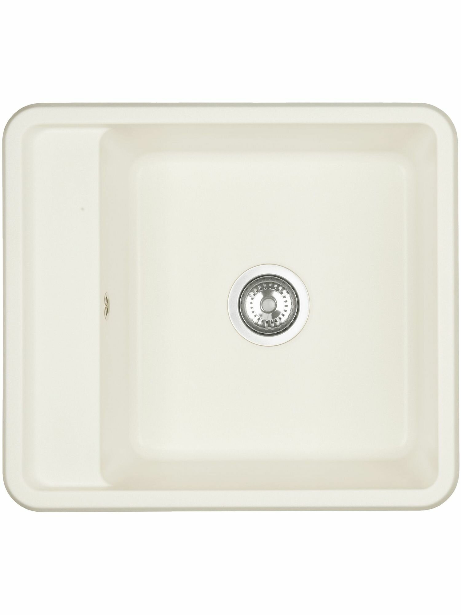 Мойка керамогранитная Aquaton Беллис 57 (570х510х250) одинарная, жемчуг 1A724932BS240