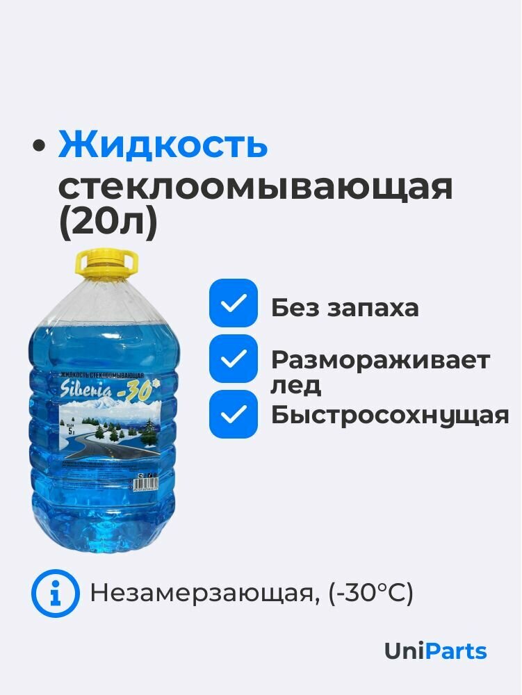 Жидкость стеклоомывающая незамерзающая 20л (-30 C)