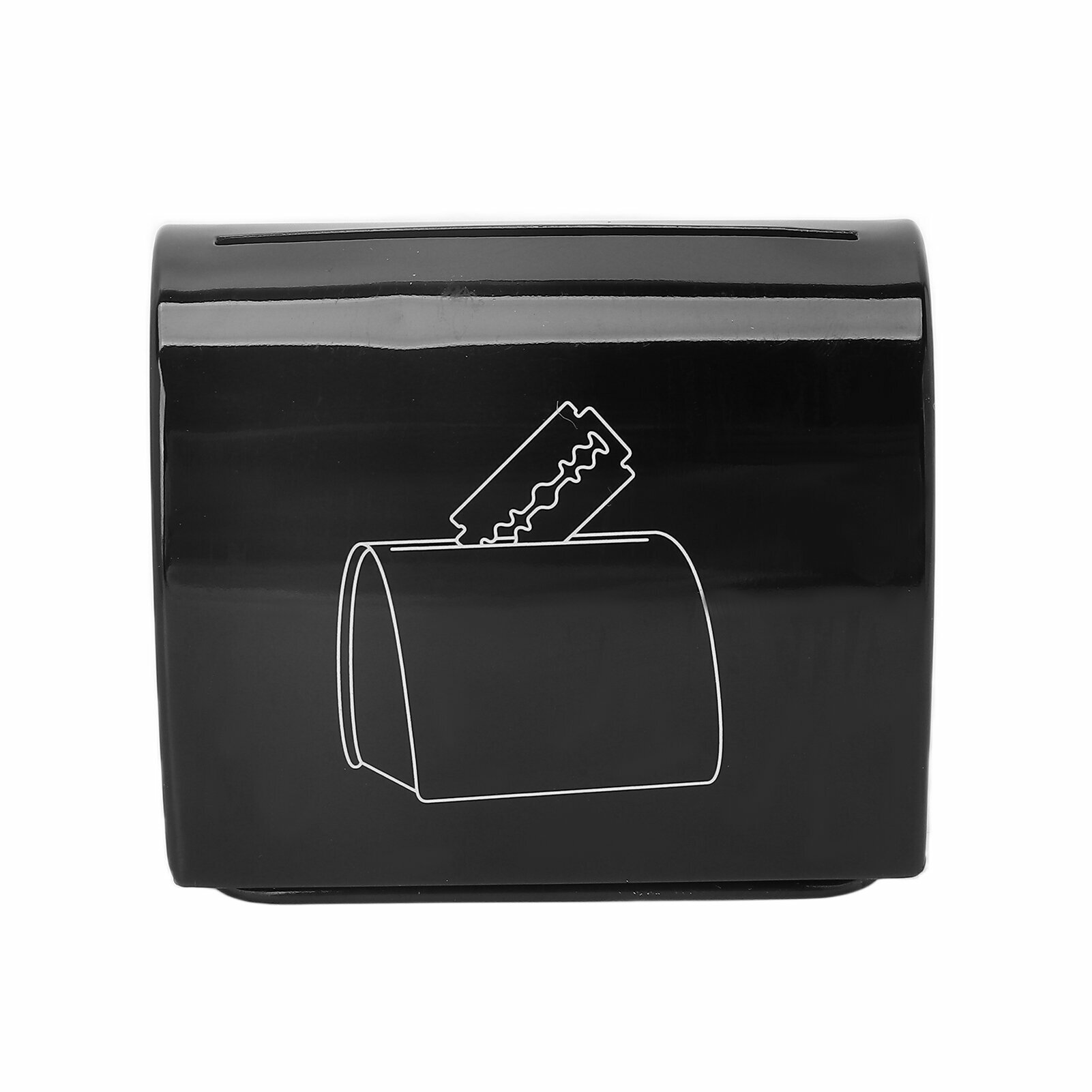 Футляр для утилизации лезвий Герметичный футляр для утилизации бритв Большой вместительный безопасный банк для хранения использованных лезвий