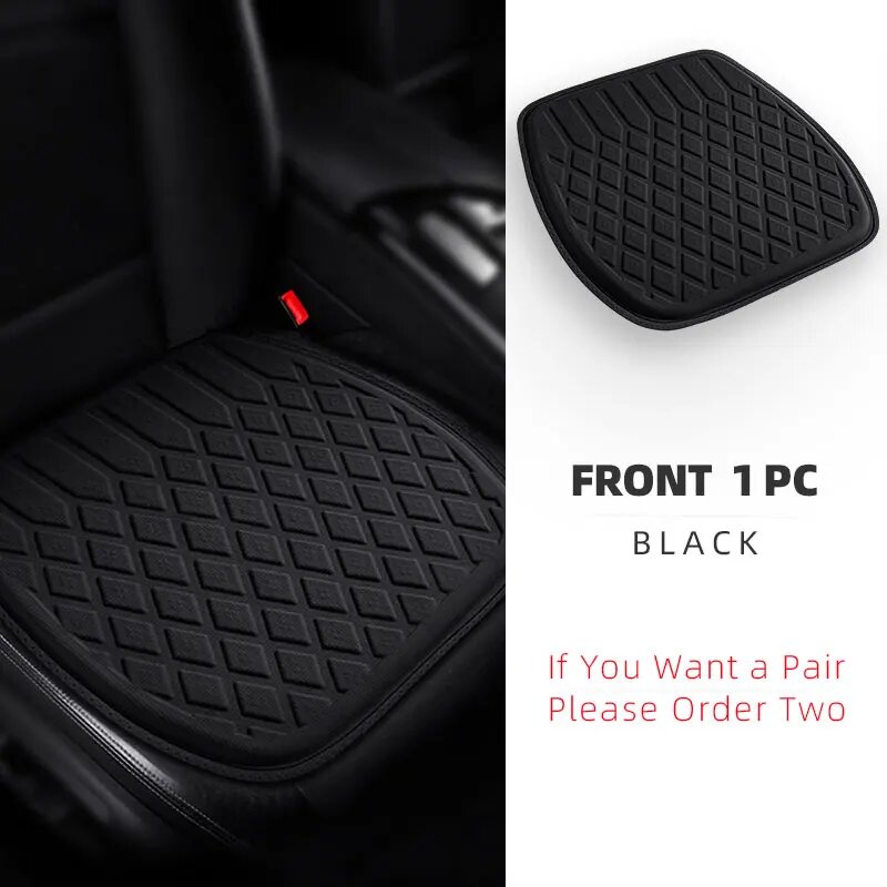 Универсальный TPR чехол на автомобильное сиденье, летняя гелевая подушка из ледяного шелка, цельная авто Pad, вентиляция, дышащие крутые коврики для автомобильного стула Black cushion 1PC