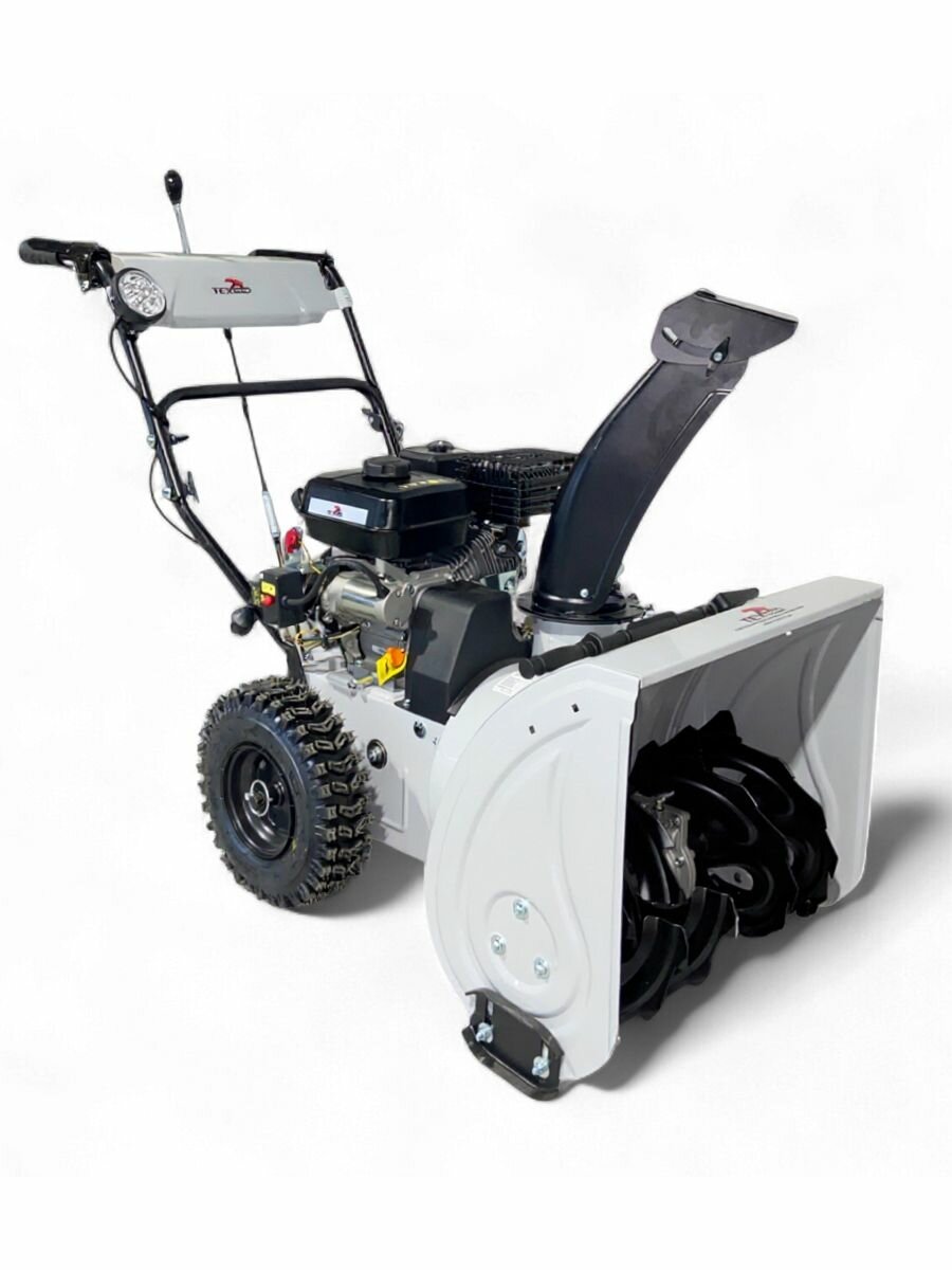 Снегоуборщик бензиновый, машина снегоуборочная техпром СМБ-Т6.5/570ЭФ, 6.5 л. с, электростартер, фара, самоходная