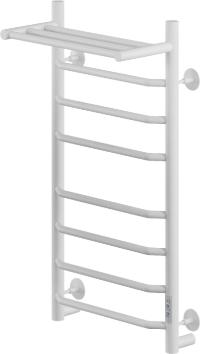 Полотенцесушитель электрический Ника Way 3 80/40, с полкой, матовый белый RAL9016