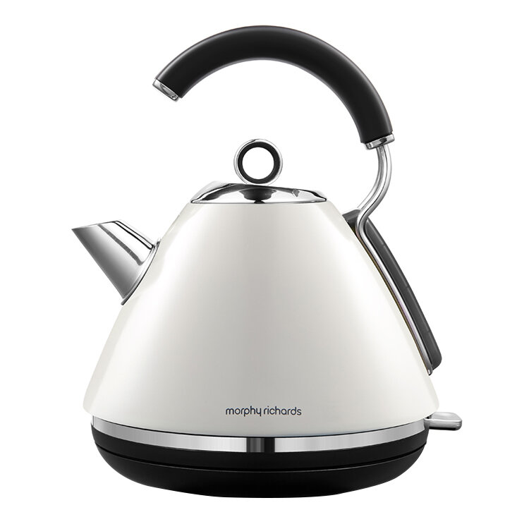 Электрический чайник Morphy Richards, белый, мощность 2200 Вт, объем 1.5 л, автоотключение, защита от перегрева
