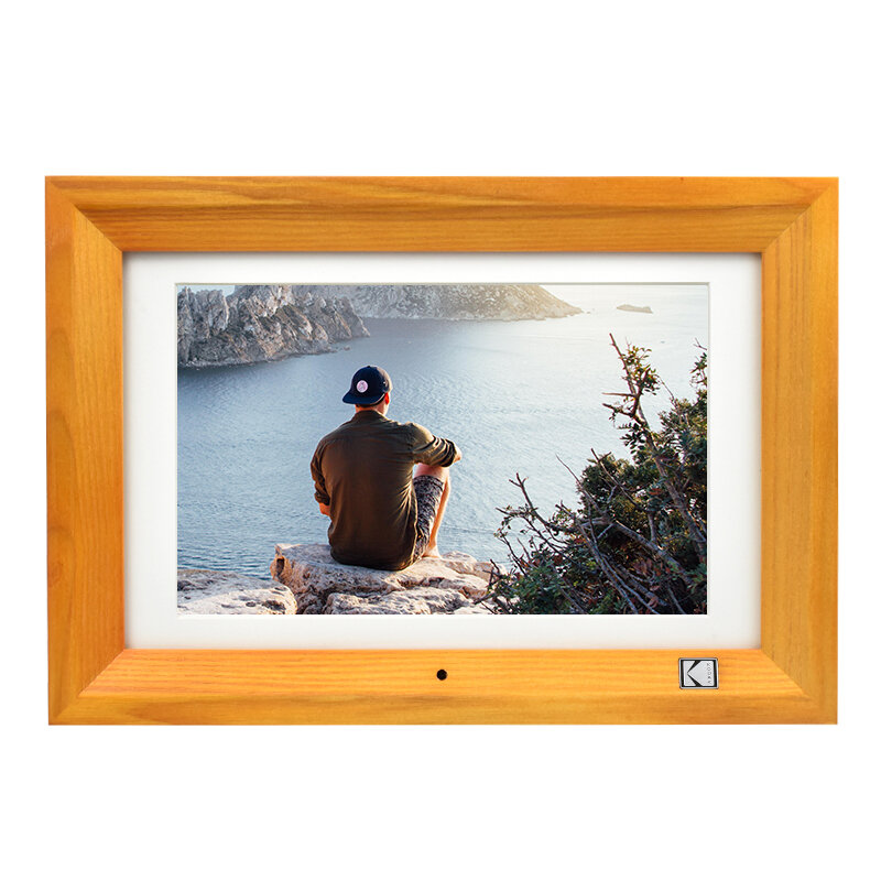 Цифровые фоторамки KODAK, timber, поддержка Wi-Fi, до 10 дюймов, высокое разрешение, стильный дизайн
