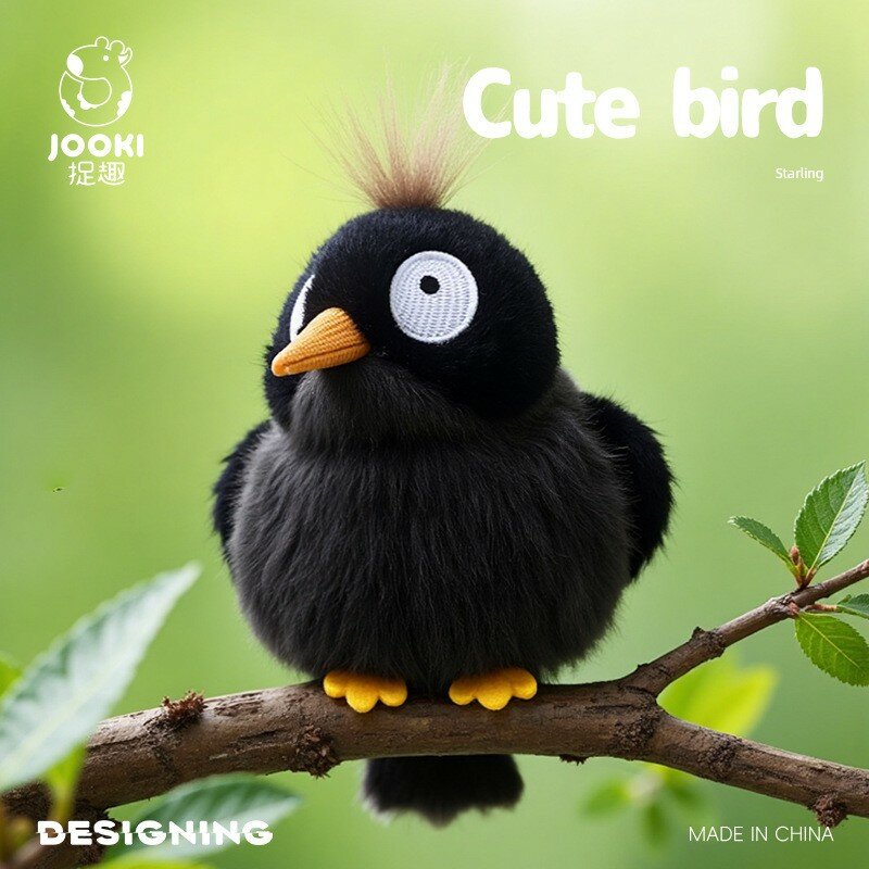 Настоящая плюшевая игрушка-птичка Фуркотал, милая кукла, подушка для сна, маленькая игрушка для девочек, подарок