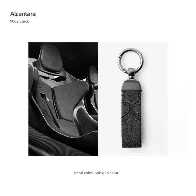 Алкантара 9002 Черный автомобильный брелок премиум-класса для авто