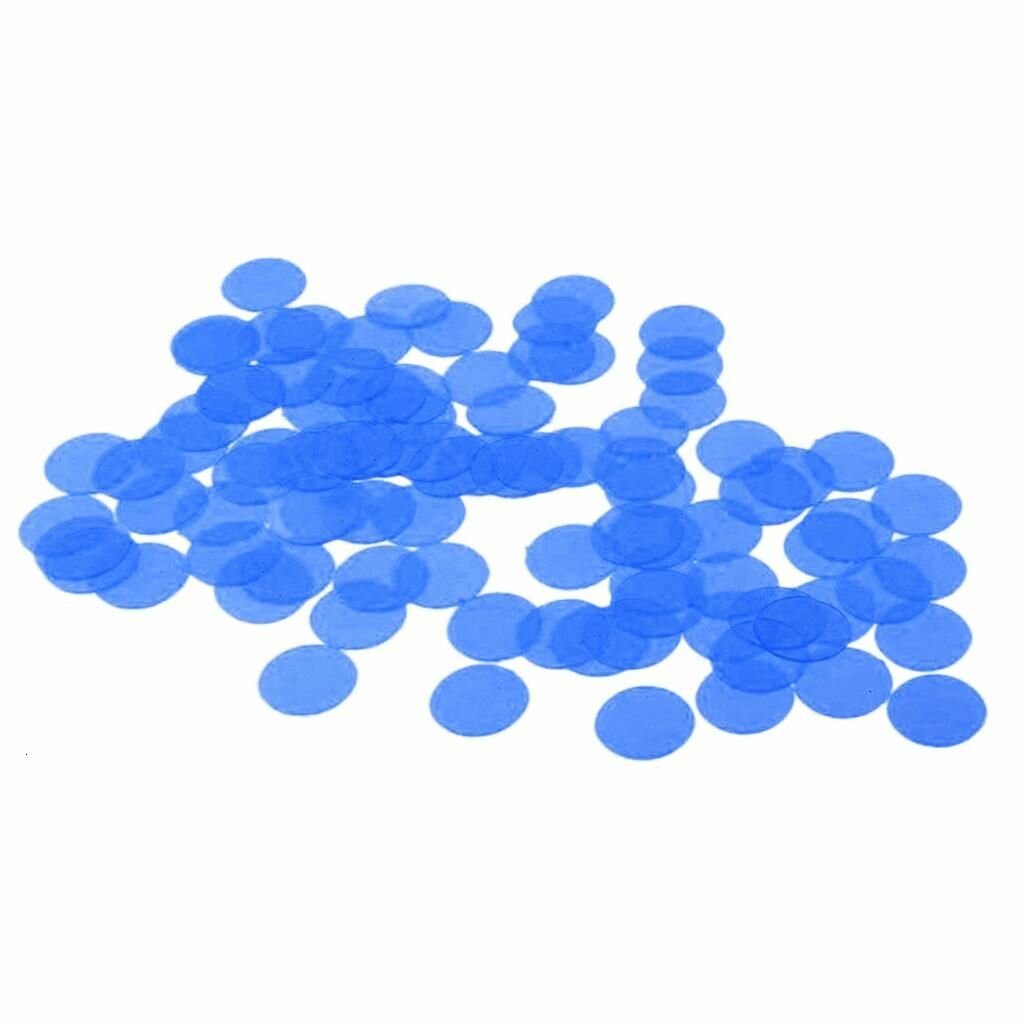 100 шт. разноцветные счетные фишки для детей, Синий