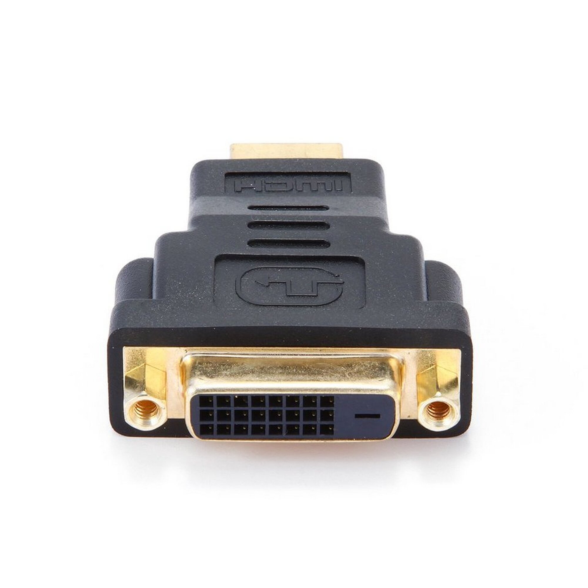 Переходник HDMI-DVI GEMBIRD/CABLEXPERT A-HDMI-DVI-3 (19M/25F, золотые разъемы, пакет) (A-HDMI-DVI-3)