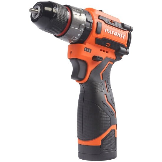 Patriot Дрель-шуруповерт аккумуляторная BR 467h BL, 2 АКБ Li-Ion, 16.8 В, 2,0 Ач, 70Нм, удар, 2 скор