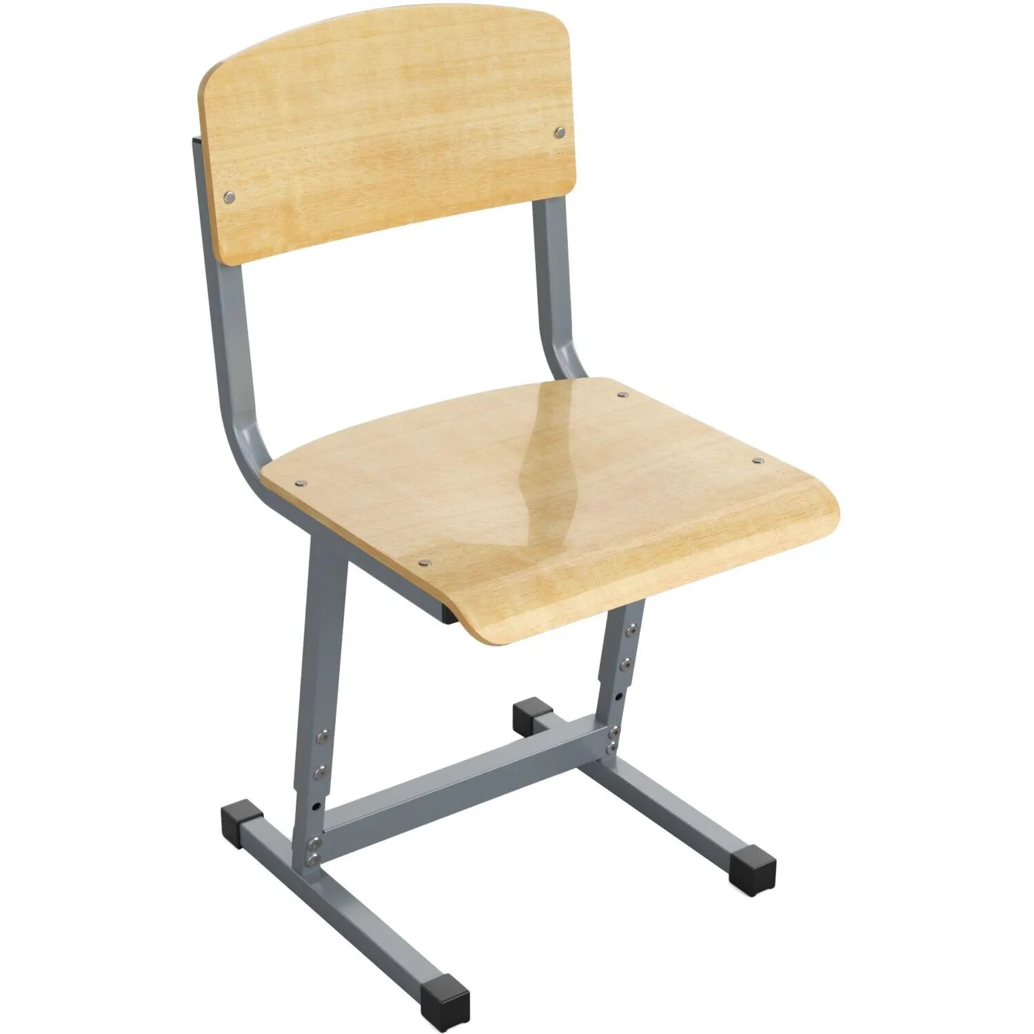 Стул ученический MET_Комус Мебель 5-7р. г. (4-6р. г) серый НОВ
