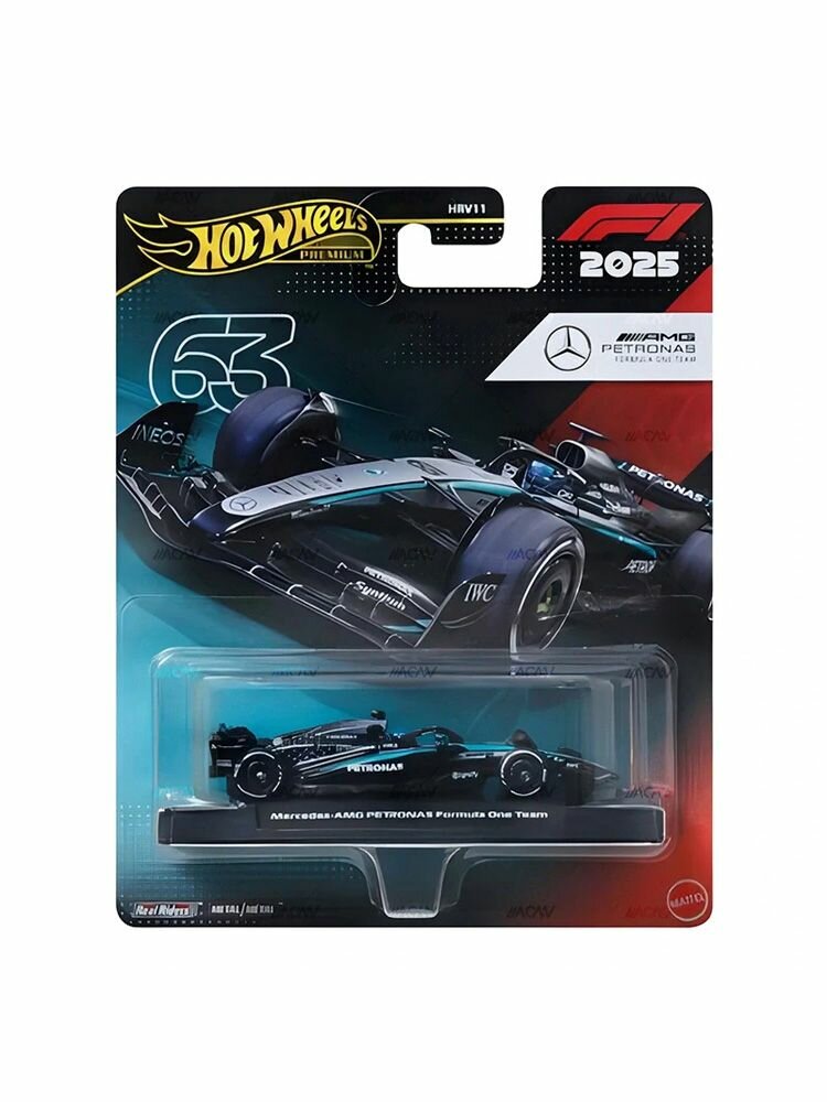 Машинка Mattel Hot Wheels Collectors F1 Series: Mercedes-AMG PETRONAS Formula One Team (#63)
