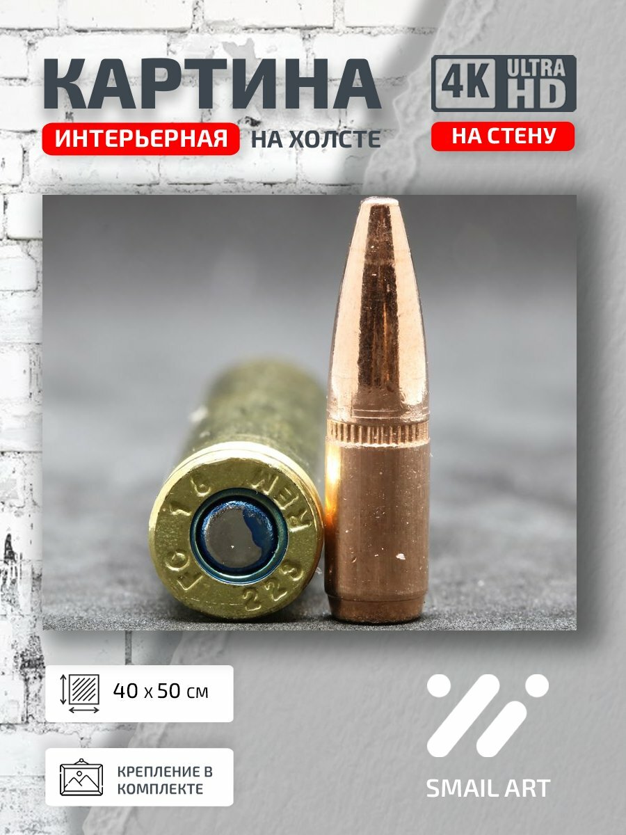 Картина на холсте интерьерная 40 на 50 на стену Медь Weapon для киномана атмосфера интерьер