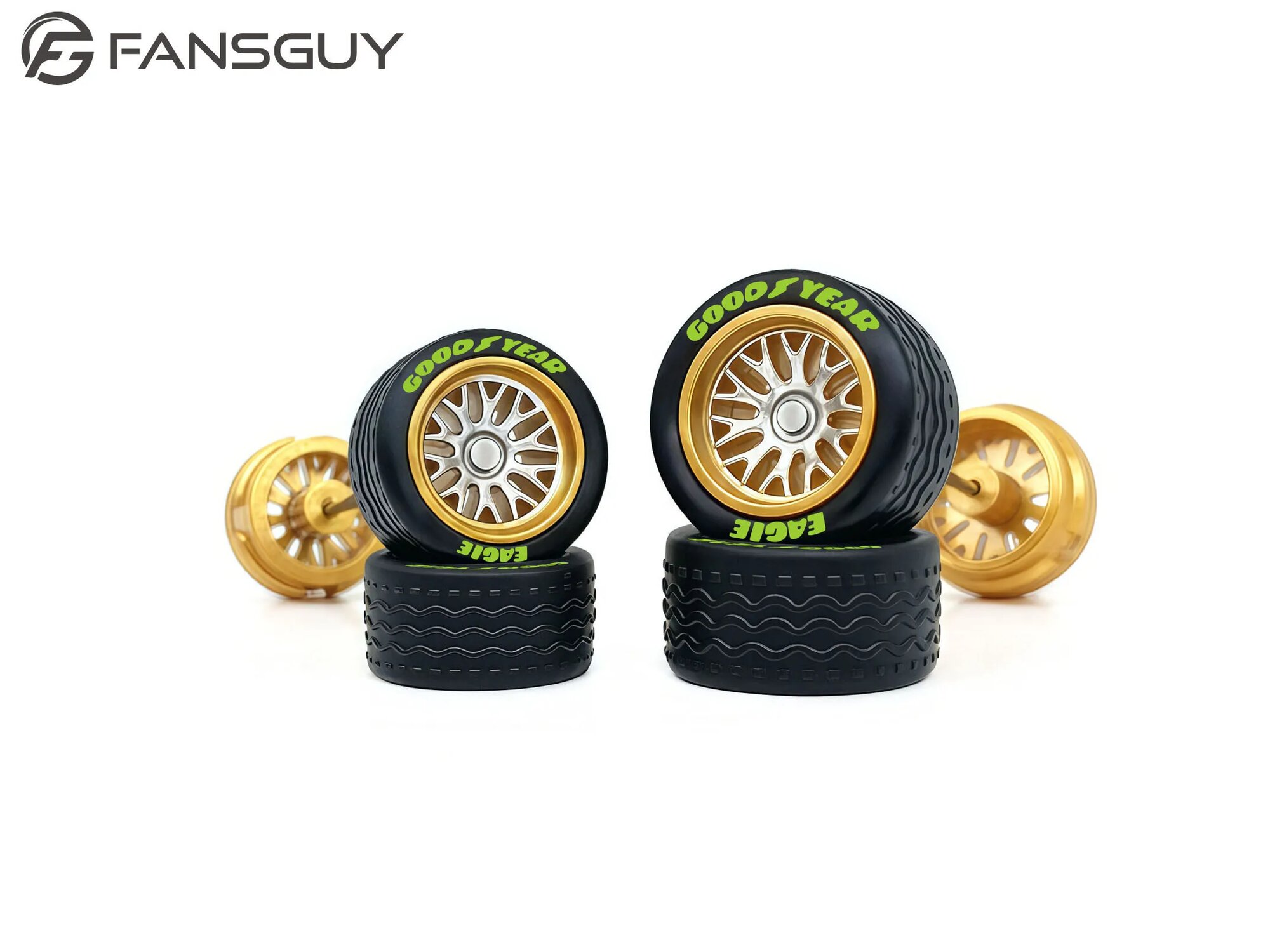 Колеса FANSGUY BSC-GSN для масштабных моделей 1/64 BSC-GSNDG Silver 1