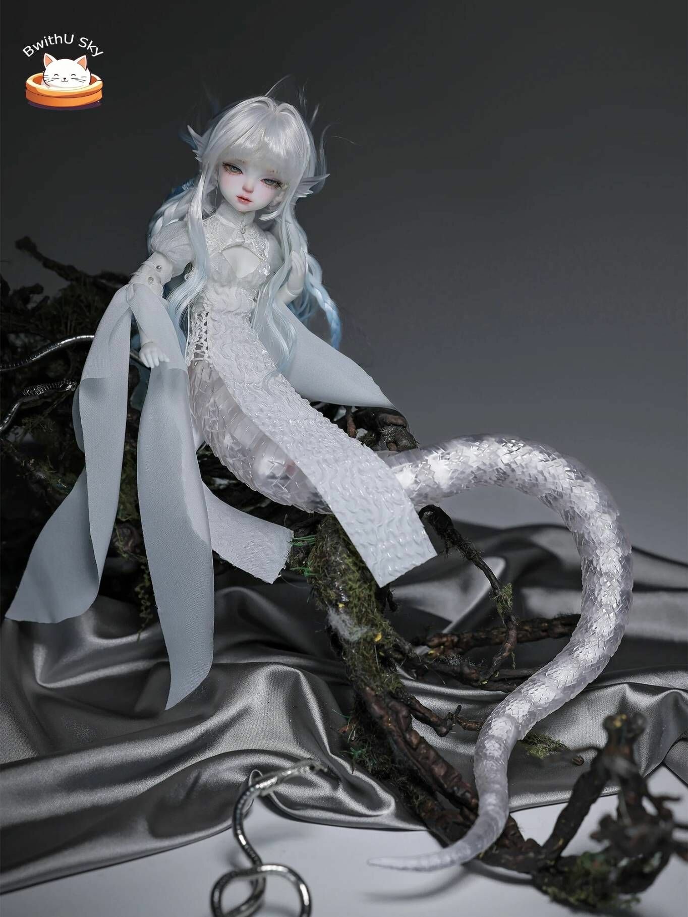 BwithU 1/6 BJD Vi'relai, небесная белая змея, наступает потрясающий внешний вид!