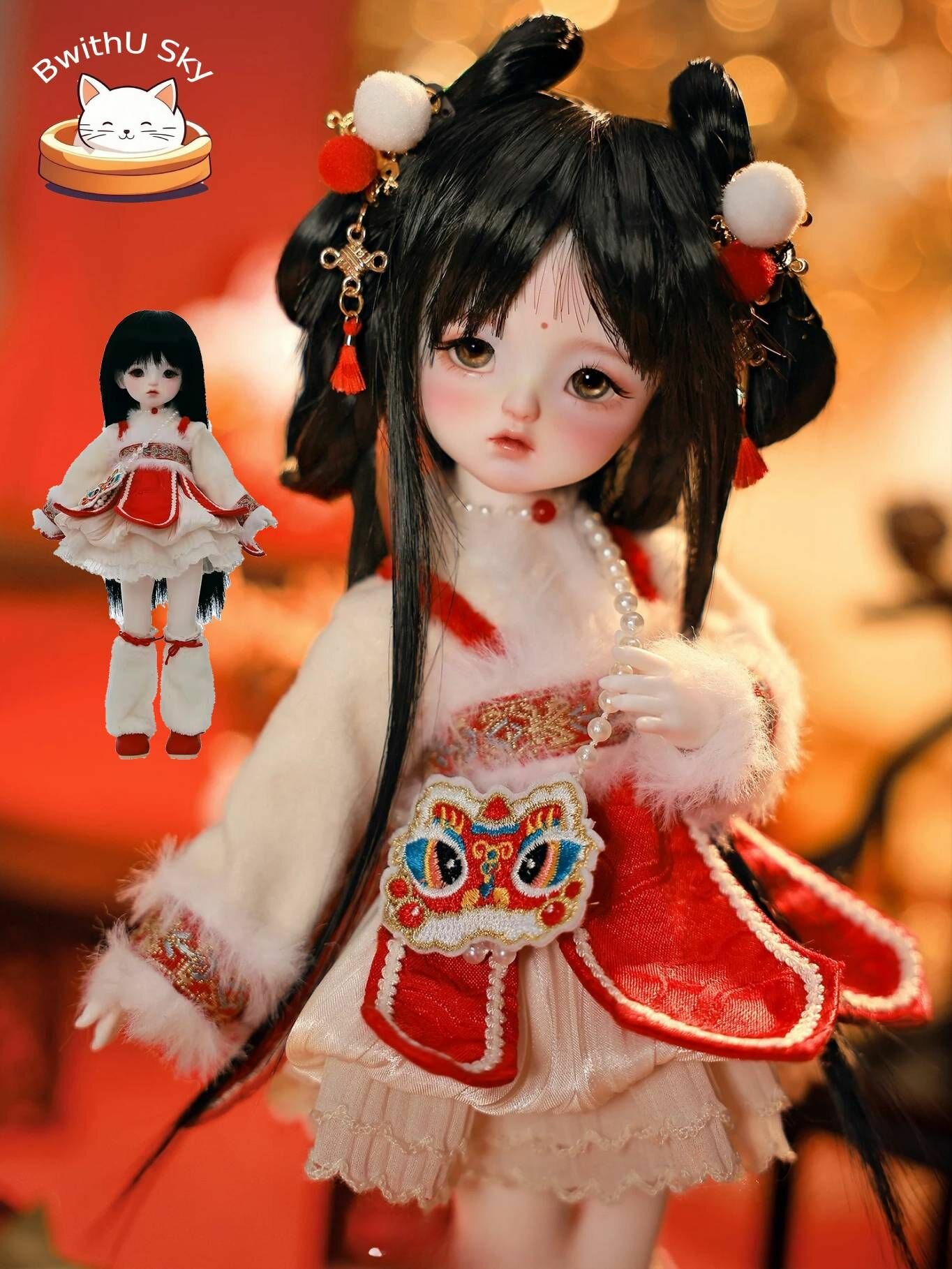 BwithU Bjd 1/6 Damita Lucky - Уникальные новогодние подарки, Высококачественные куклы с шариковыми шарнирами