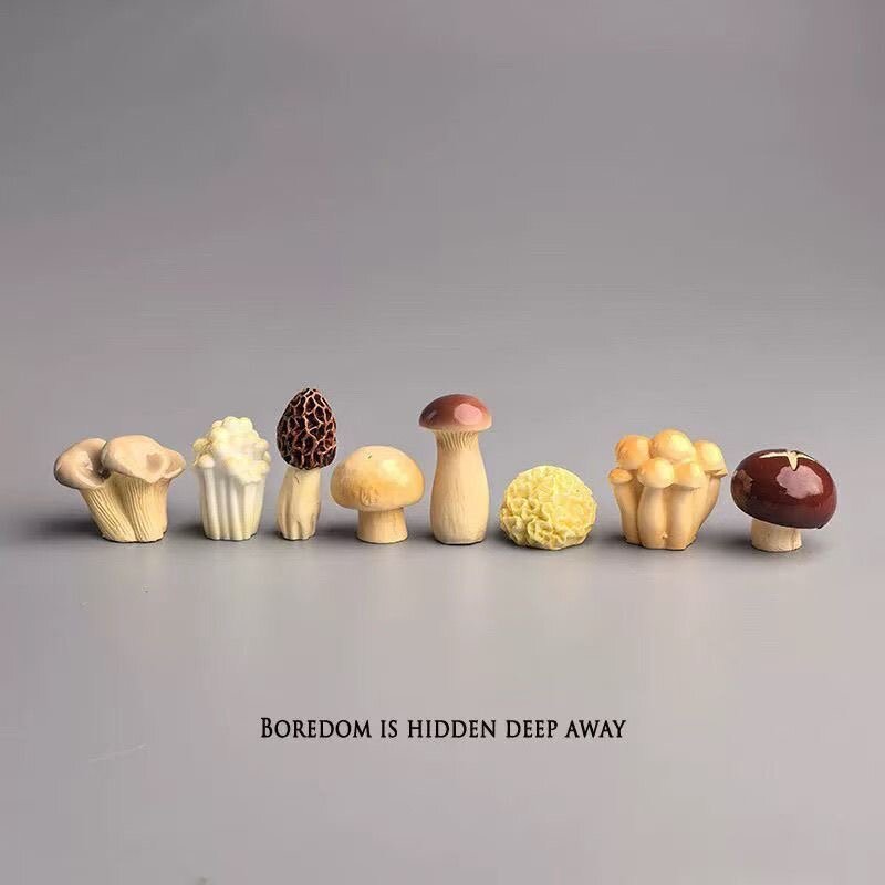 Декоративные грибы для рабочего стола купить милые японские фигурки антистресс украшение для компьютера офиса
