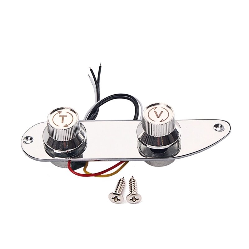 Prewired Loaded Guitar Control Plate with 3-Way Switches Knob Replacement