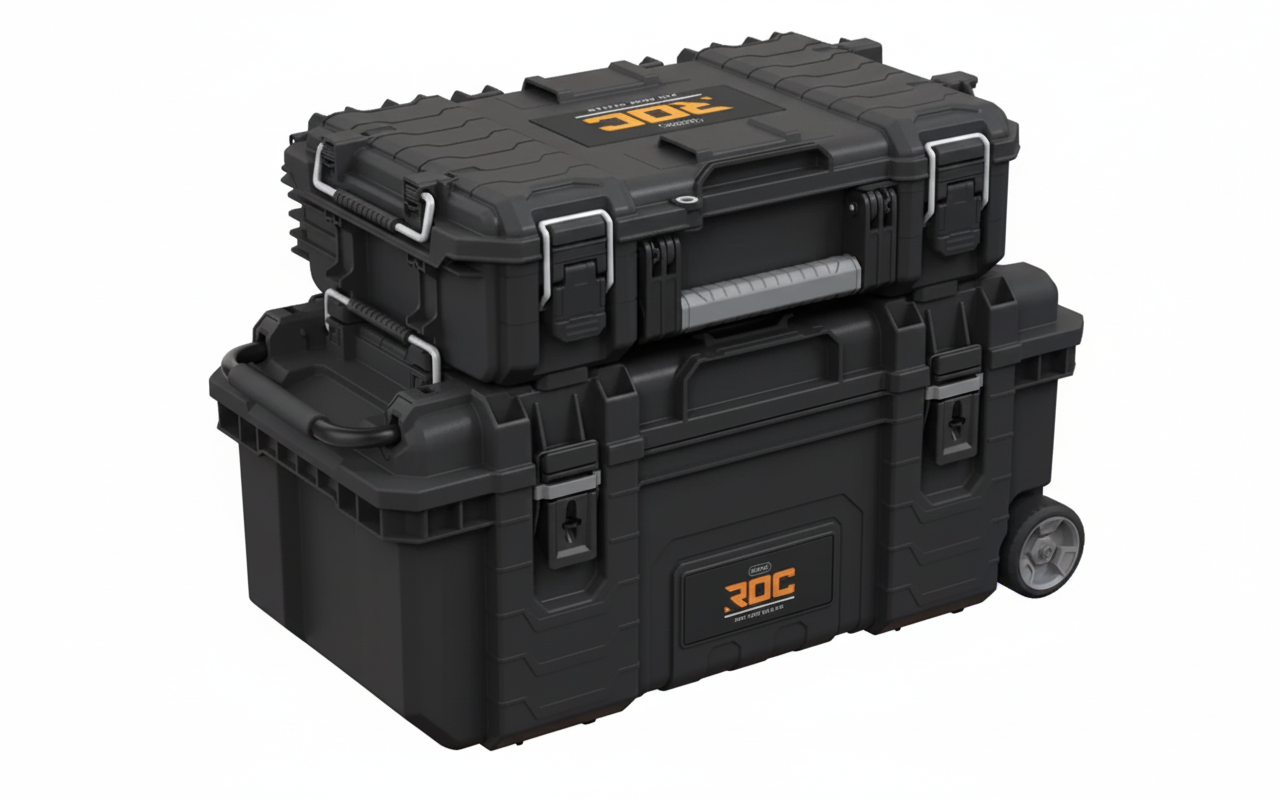 Ящик-тележка KETER PRO GEAR 17200018, черный, модульный, пластик, 43x35x72 см
