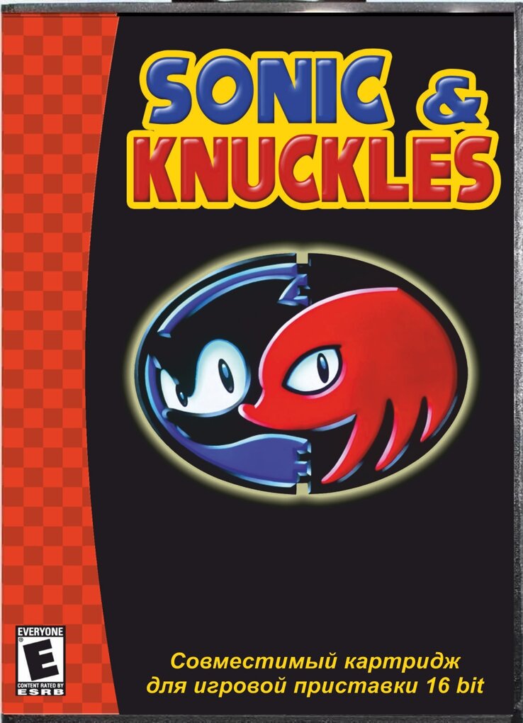 Игровой картридж для SEGA 16 bit "Sonic & Knuckles" (Соник 4), в коробке