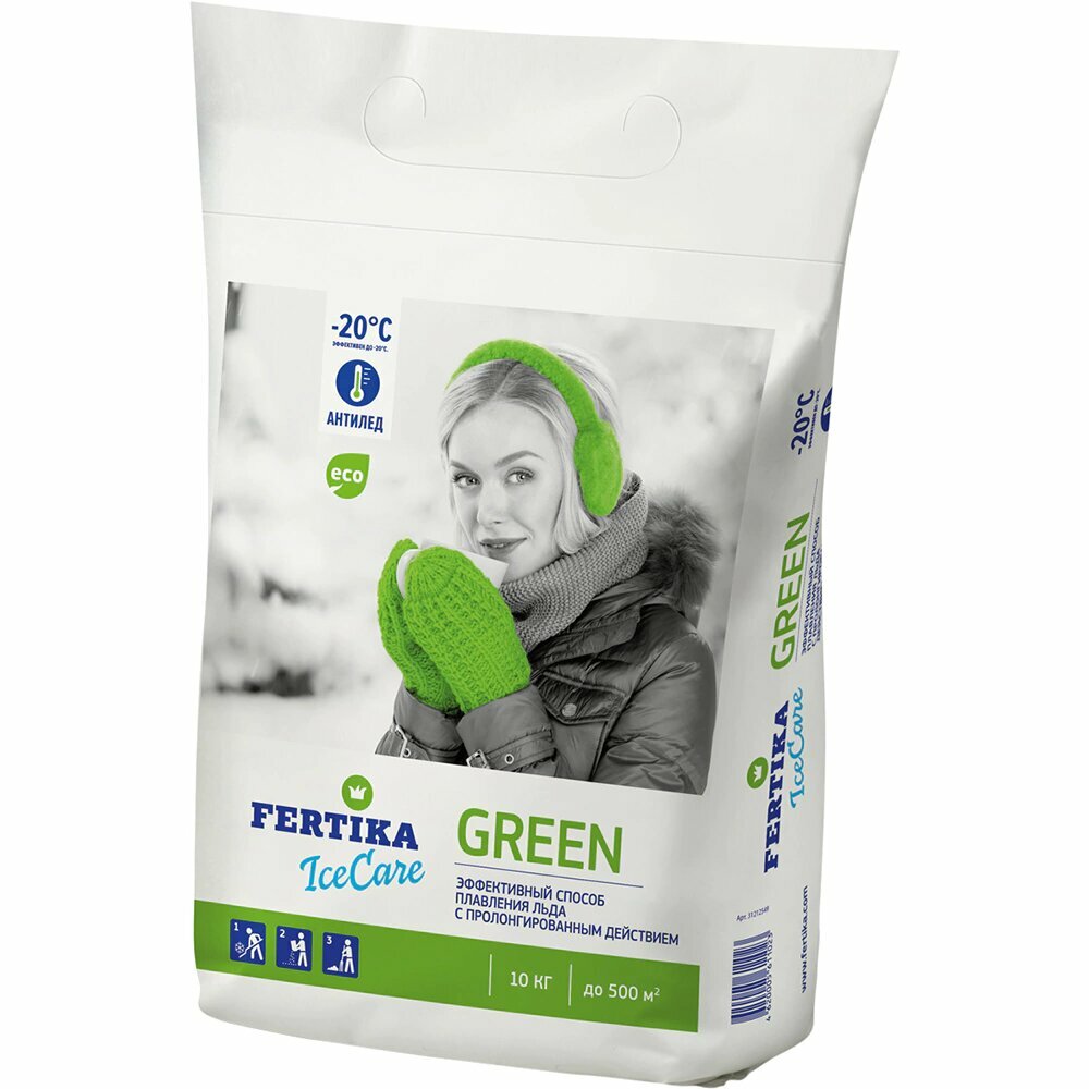 Противогололедный материал Fertika Icecare Green 10 кг