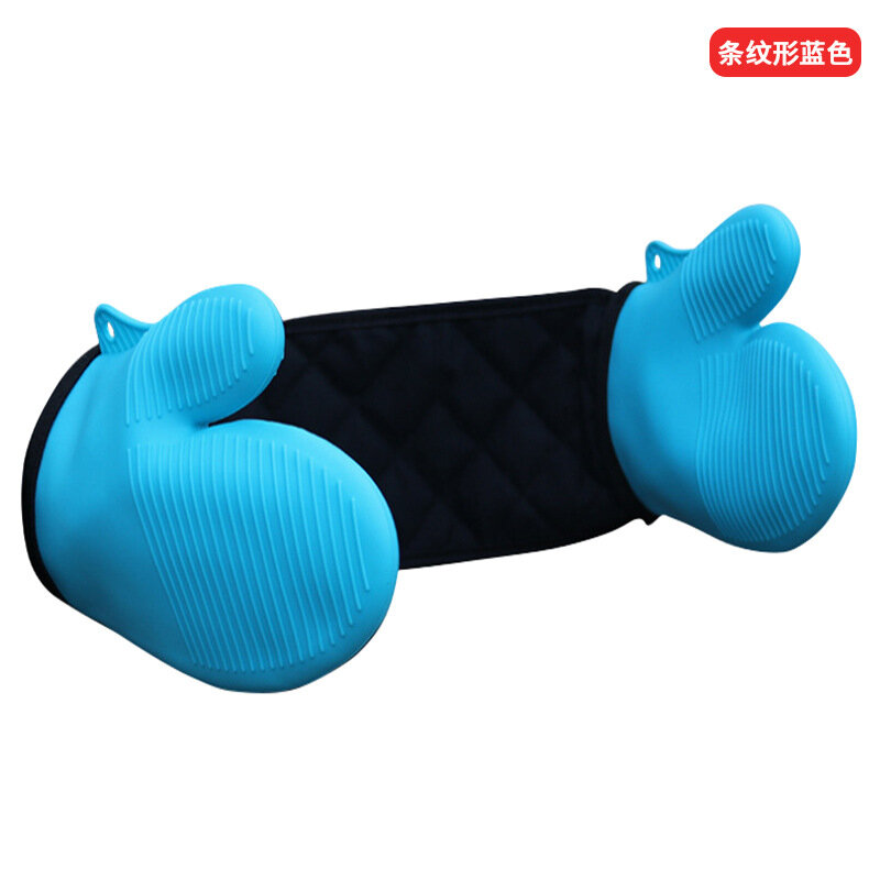 Силиконовые перчатки Nine Zan из утолщенного полиэстера и хлопка в форме сердца с двойной головкой, сотовая печь,