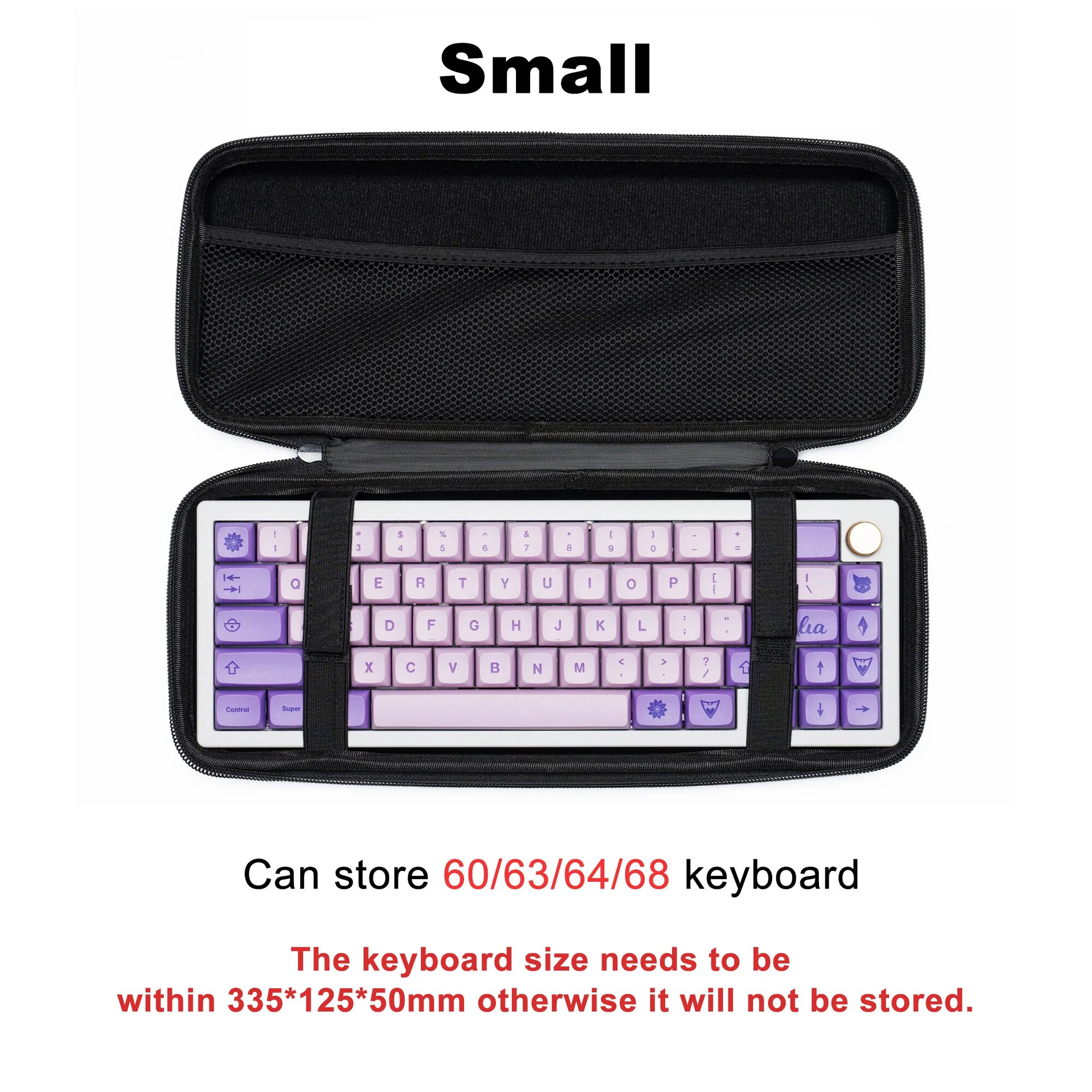Жесткий чехол, сумка для хранения клавиатуры, водонепроницаемый, пылезащитный, противоударный защитный чехол для механических клавиатур 60/68/87/98/108 клавиш
