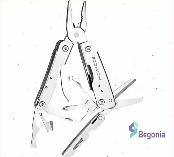 Мультитул походный тактический армейский велосипедный Roxon MINI M2 для рыбалки и охоты, 14 инструментов плоскогубцы, кусачки, шило, нож, отвертка, открывалка, чехол в комплекте