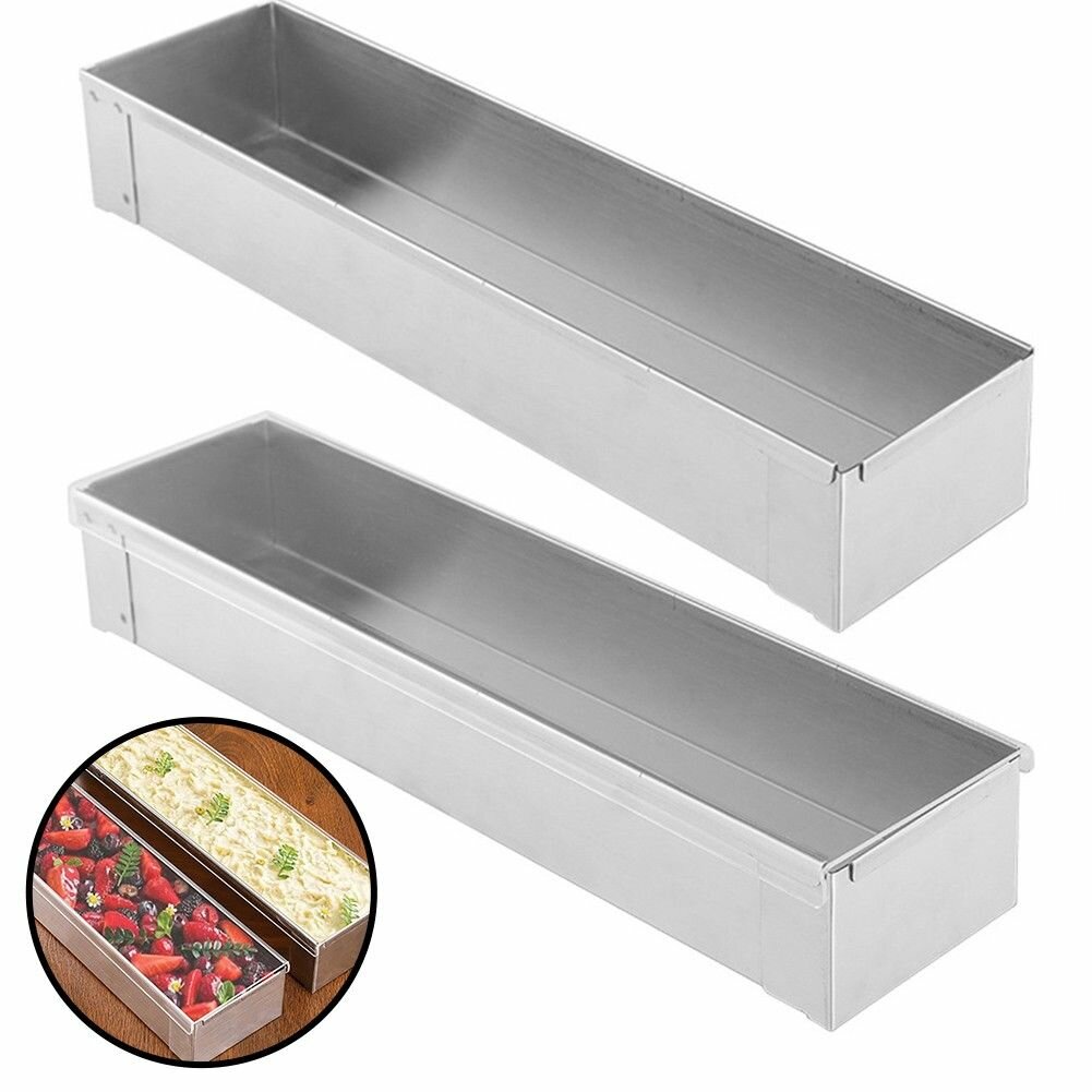 Простой в использовании чизкейк, противень для выпечки, длинные формы для выпечки тортов, элегантная длинная коробка